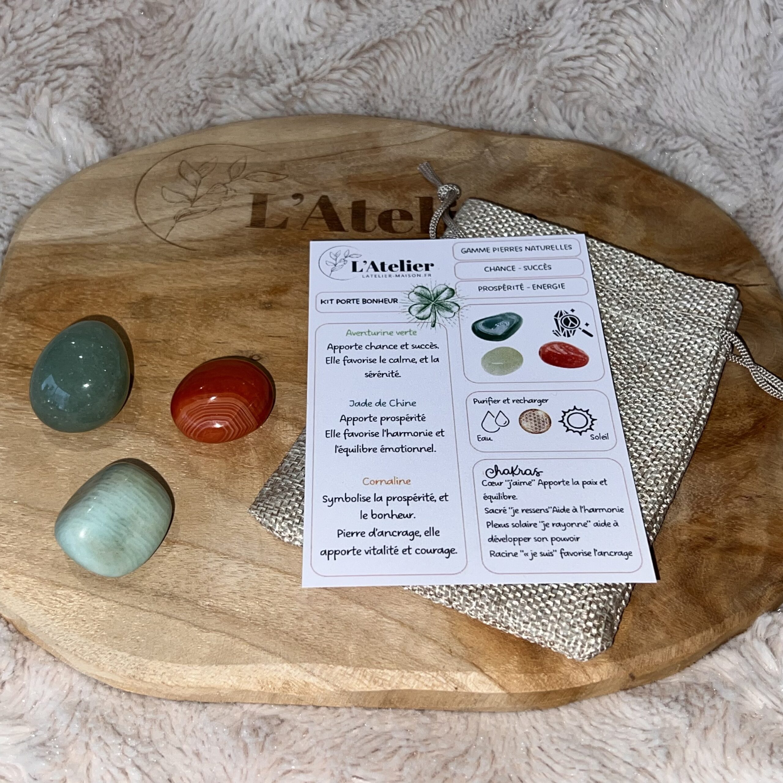 Kit Porte Bonheur 3 pierres - L'atelier Maison